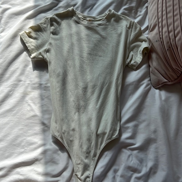 SKIMS | Tops | Pale Yellow Skims Body Suit | Poshmark